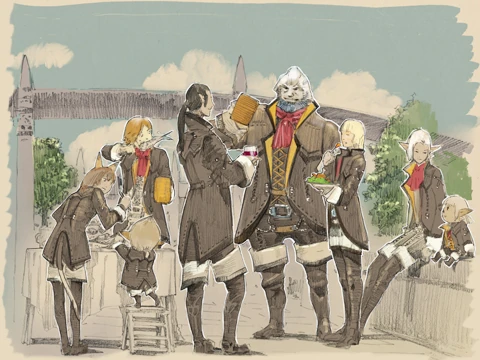 Hume F Novennial Dress - Final Fantasy XIV Database - ffxivpro.com